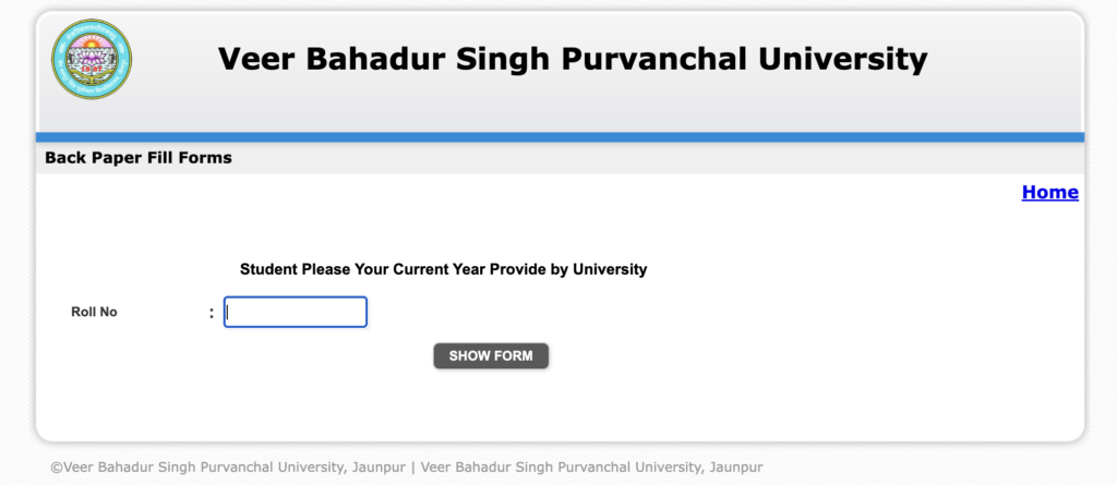 VBSPU Improvement Exam Form 2024 Check UG/PG Back Paper Result @vbspu.ac.in